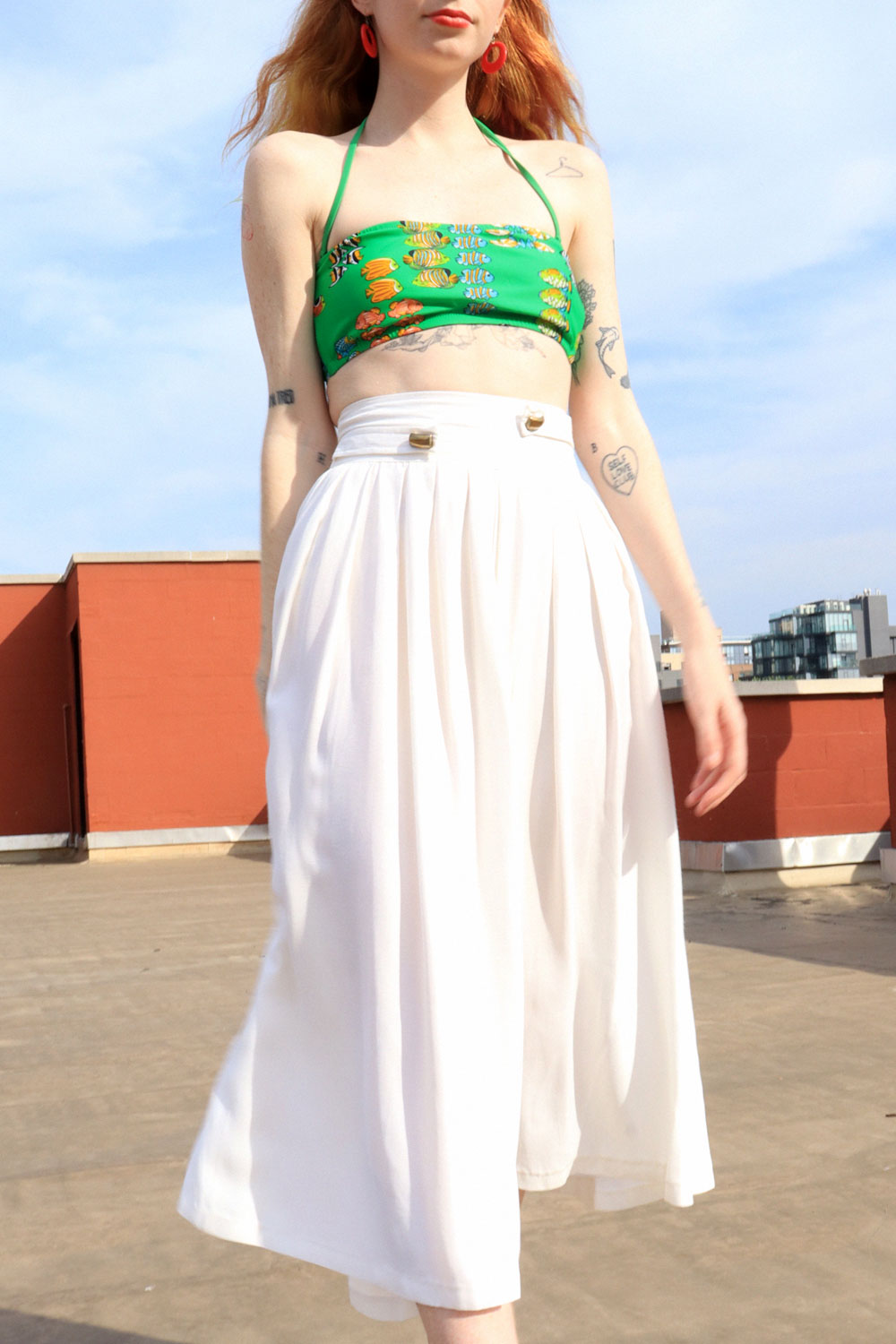 Flowy White Culottes S – OMNIA