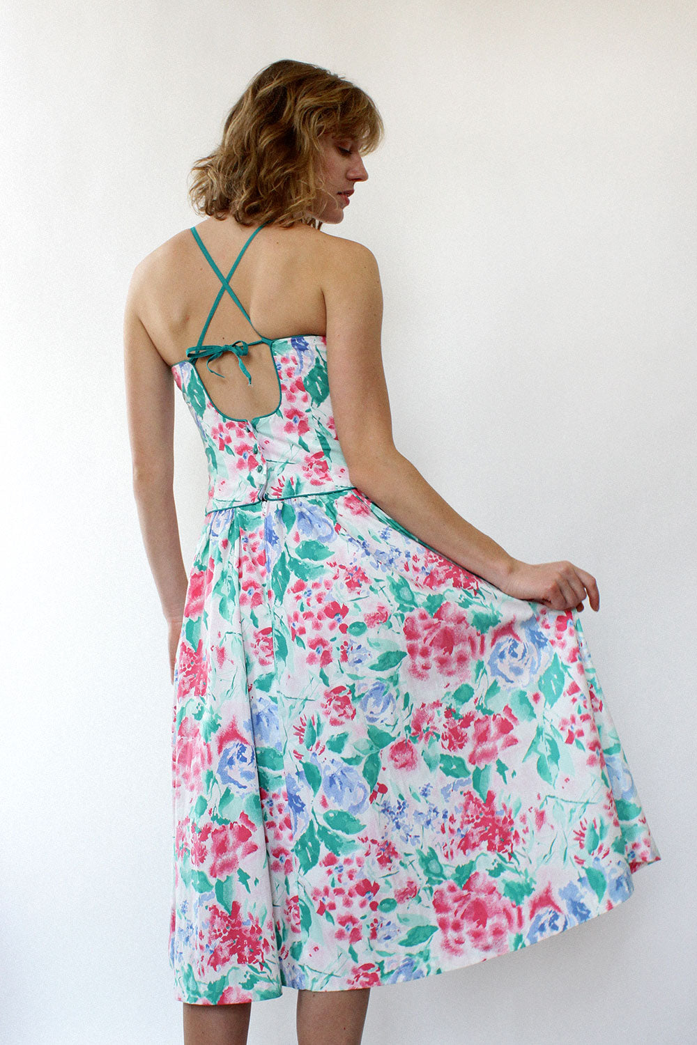 Open Back Floral Sundress S – OMNIA