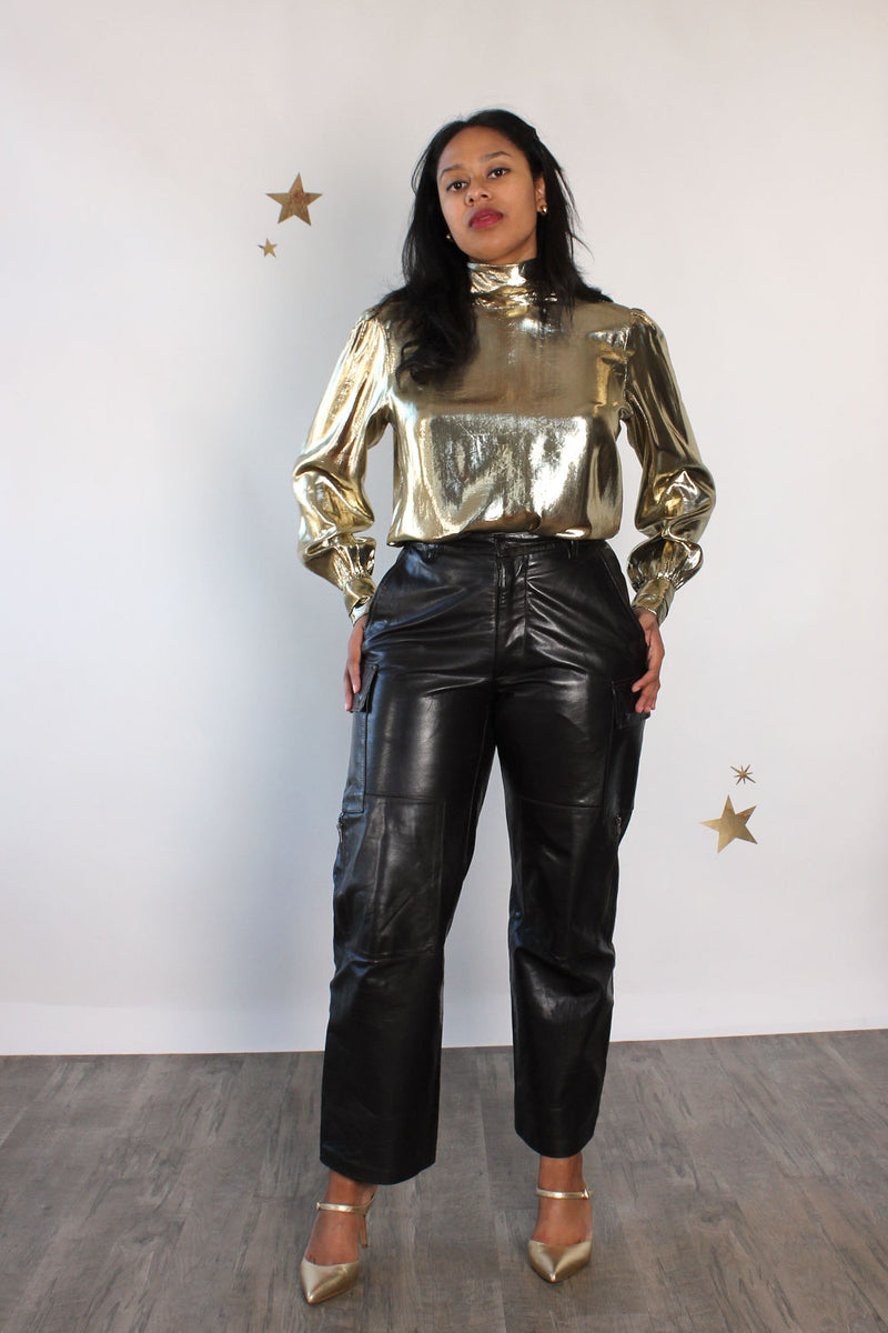 Lloyd Metallic Party Top S/M – OMNIA