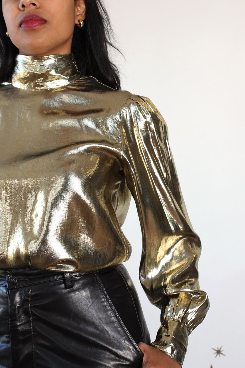 Lloyd Metallic Party Top S/M – OMNIA