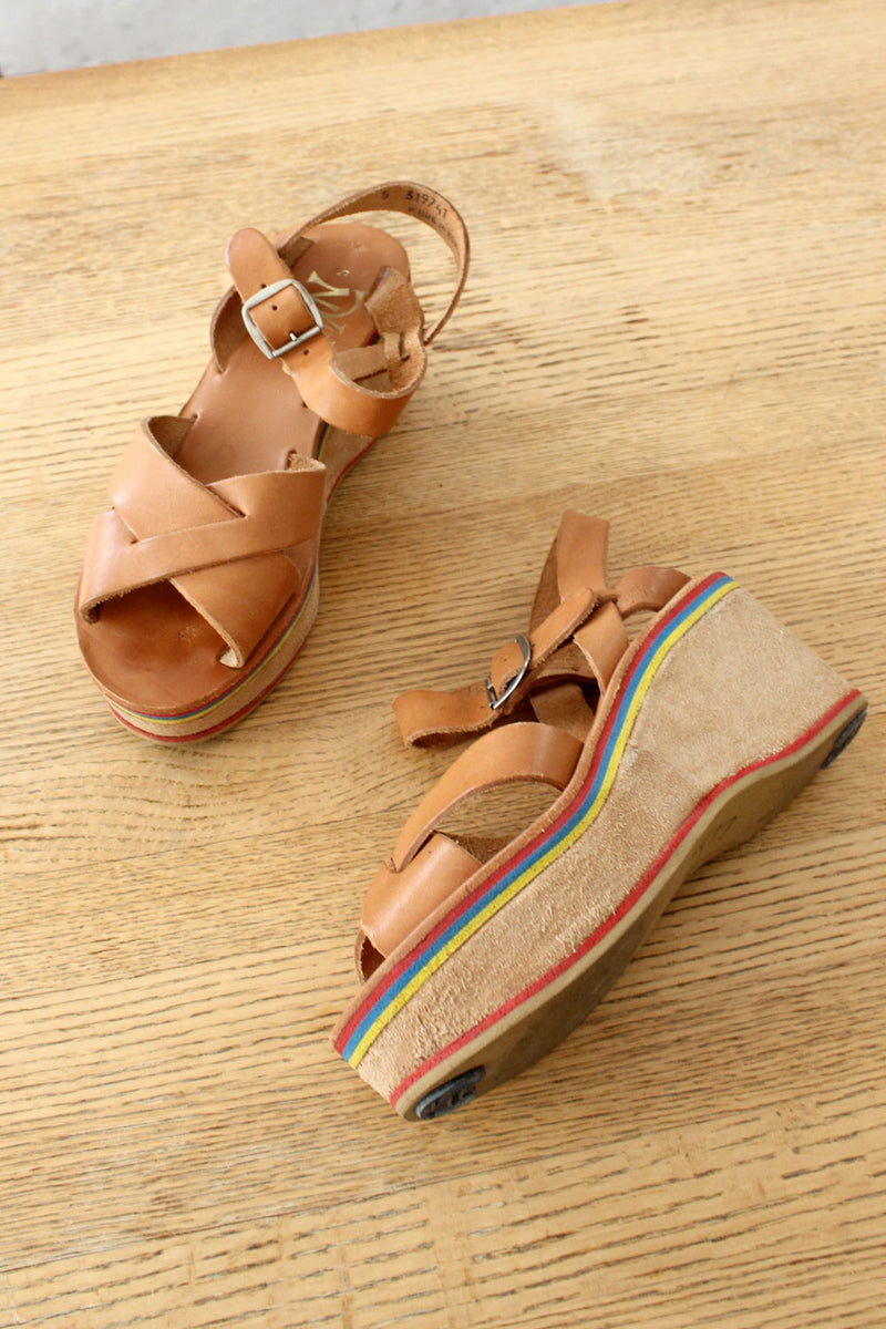 Striped Leather Platforms 5 – OMNIA